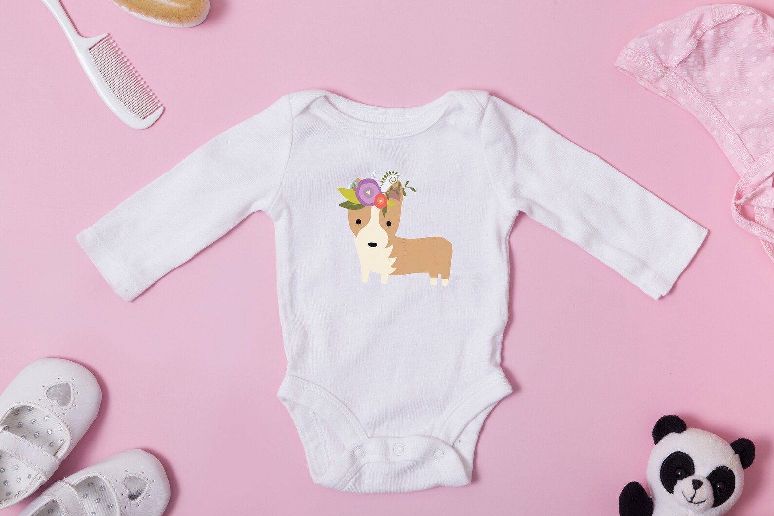 Corgi Dog Bodysuit Hipster Baby Outfit Hipster Corgi Corgi | Etsy