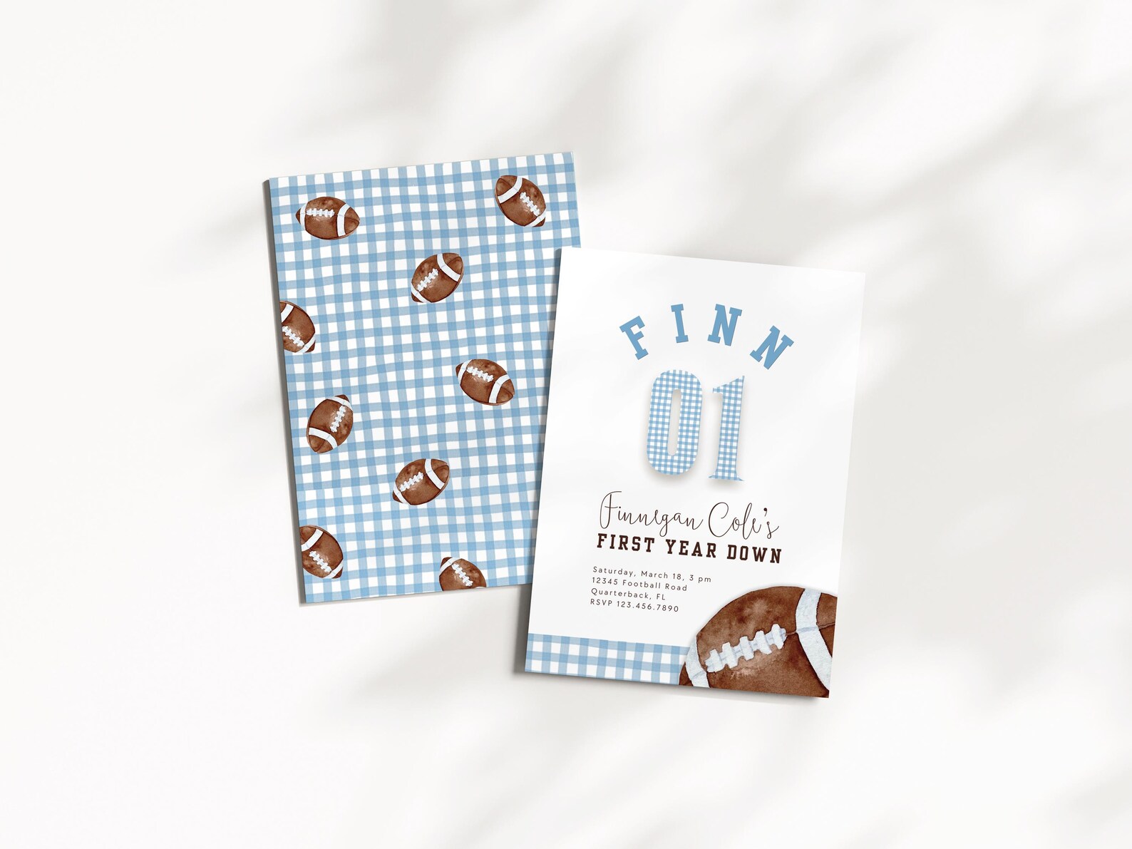 First Year Down Digital Birthday Invite, First Birthday Invitation ...