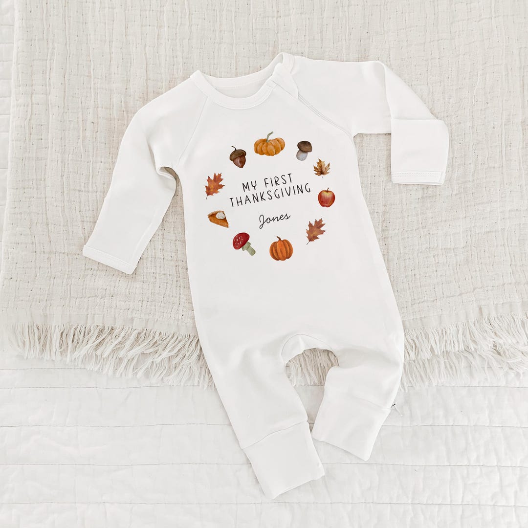 First Thanksgiving, Baby's First Thanksgiving Outfit, Custom ...