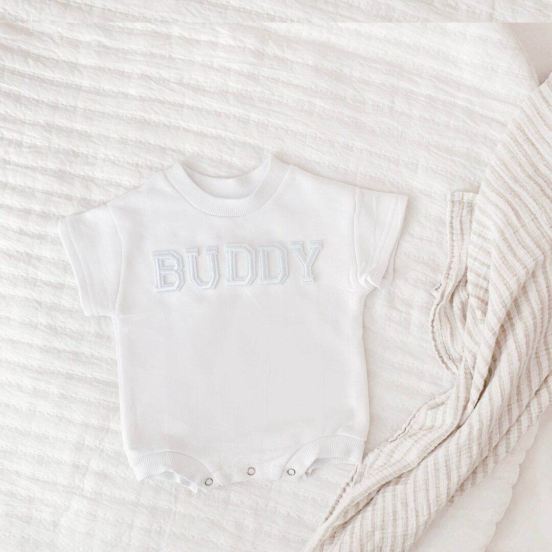 Neutral Baby Romper, Bubble Romper, Custom Name Baby Romper, Baby ...