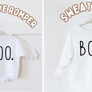 First Halloween Baby Outfit, Baby First Halloween, Boo, Bubble Romper ...