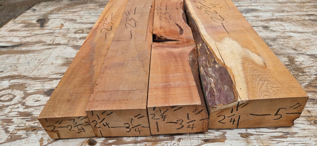 Pacific Yew Wood, Square Stock, Knife Scales, Pistol Grip, Pens, Craft ...