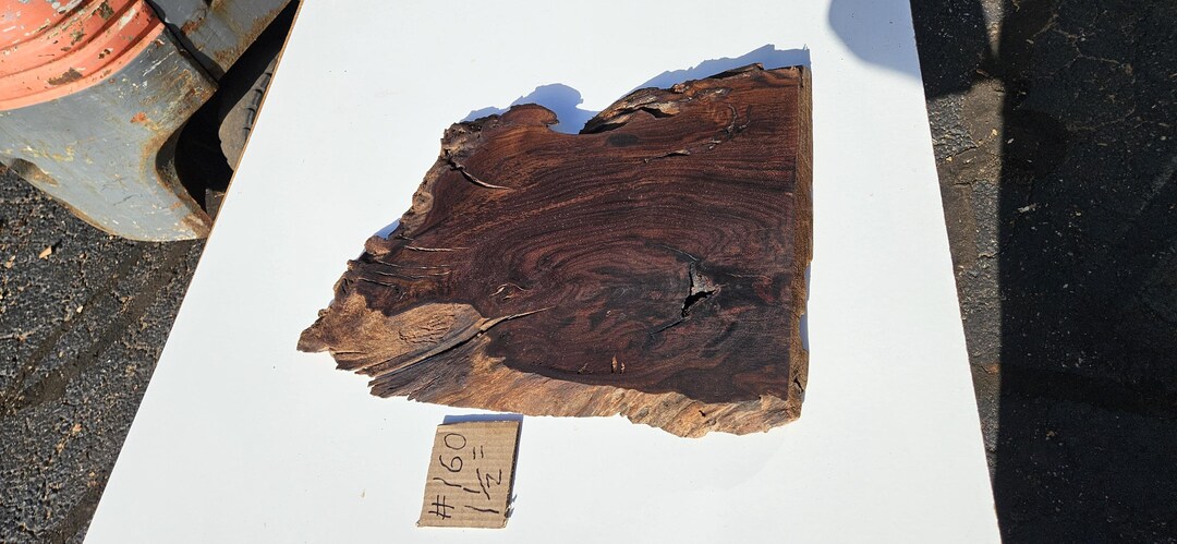 Claro Black Walnut Stump Root Slab, Super Insane Grain, Stump Creature ...
