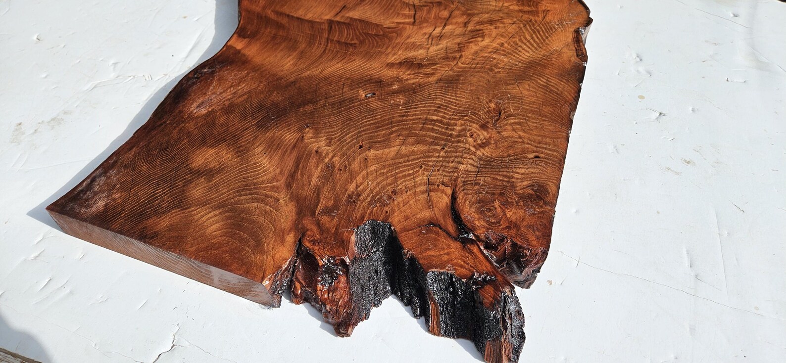 Old Growth Redwood Root Live Edge Slab W/burned Edges some Faux Edge - Etsy