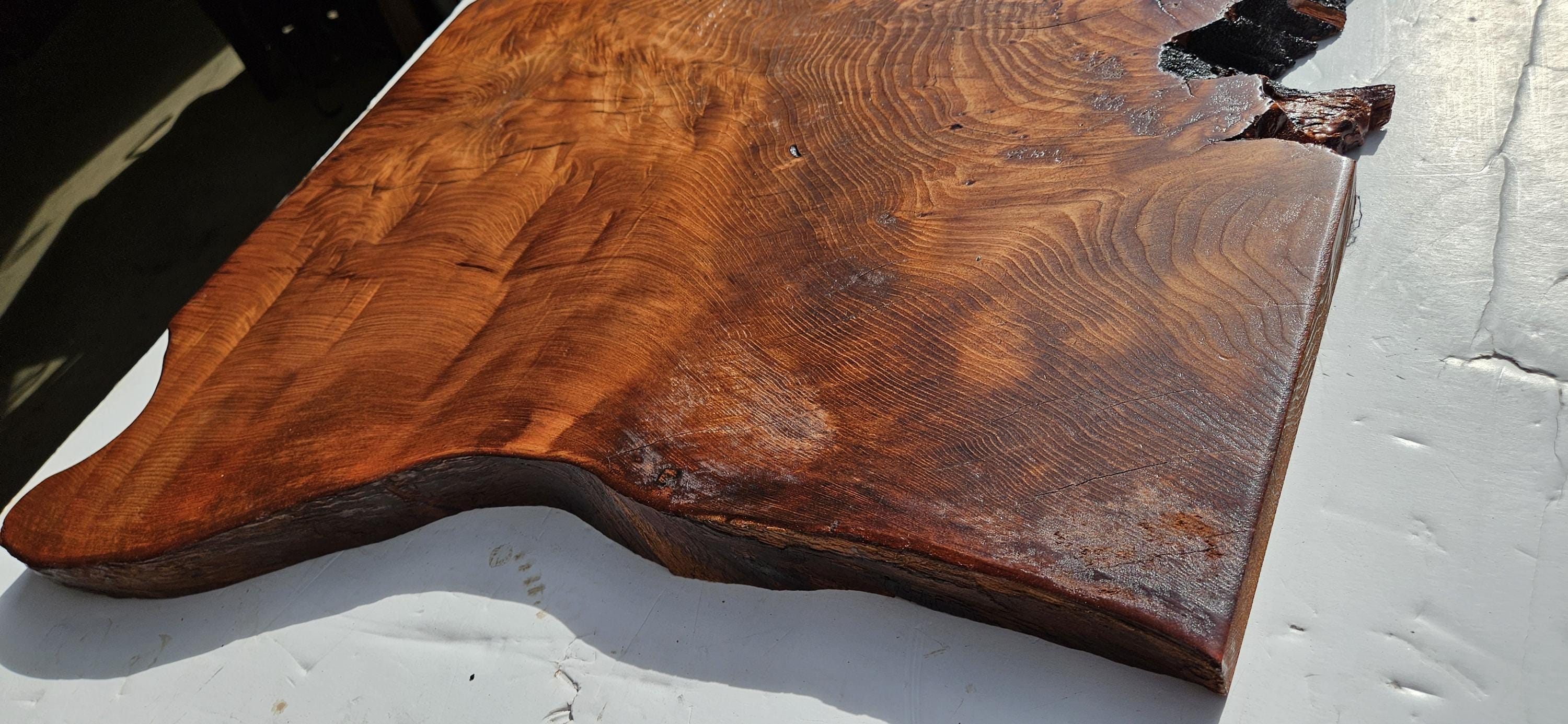 Old Growth Redwood Root Live Edge Slab W/burned Edges some Faux Edge - Etsy