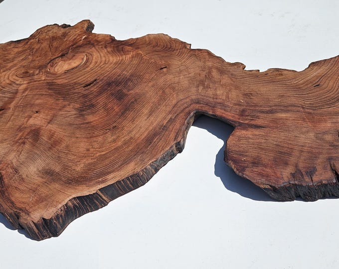 Old Growth Redwood Root Live Edge Slab W/light Burned Edges. Stump ...