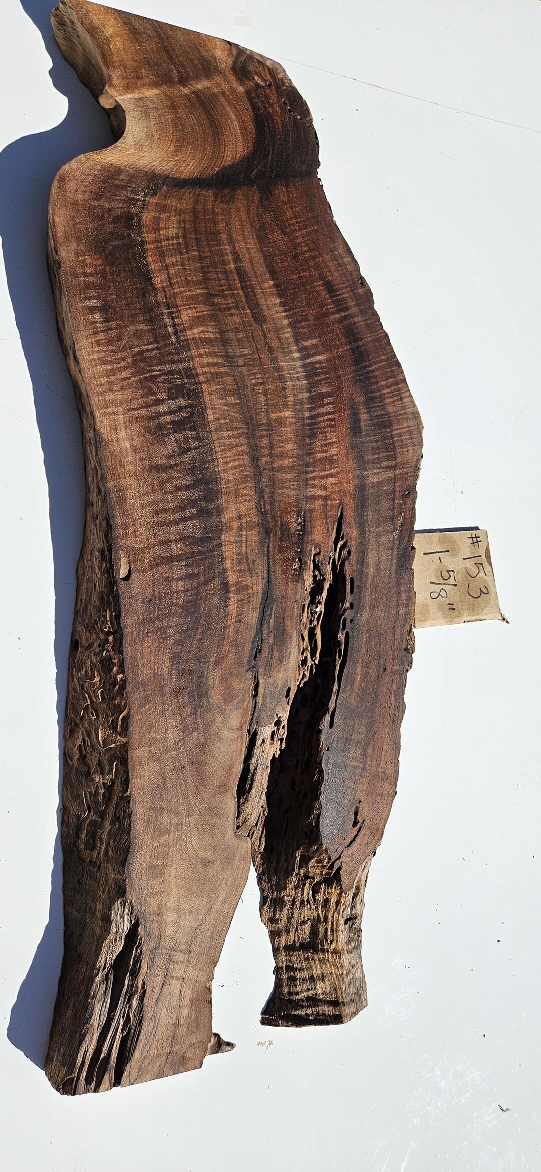 Claro Black Walnut Stump Root Slab, Super Insane Grain, Stump Creature ...
