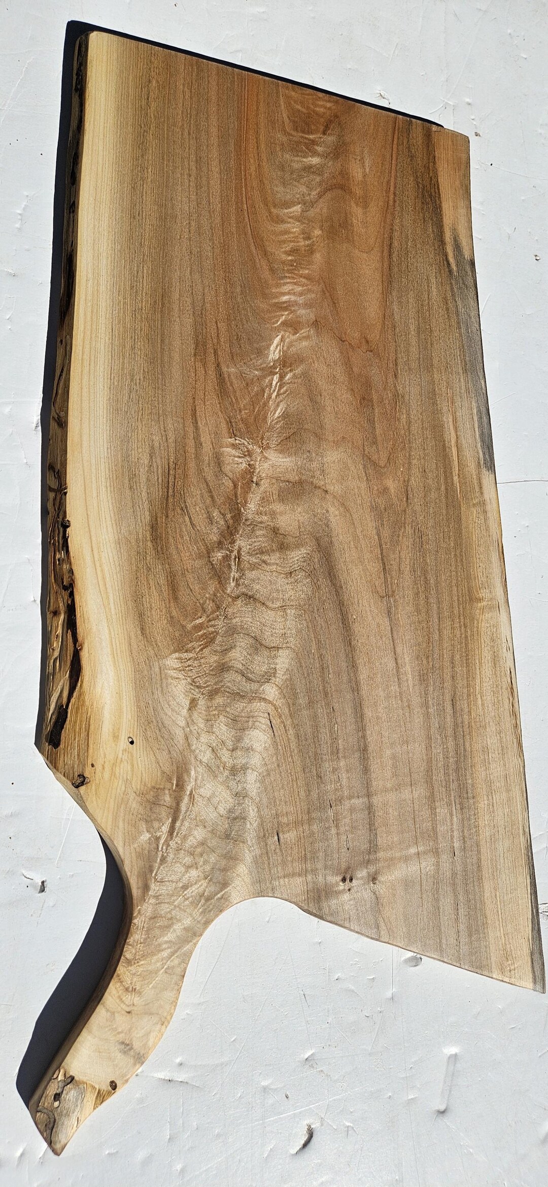 Silver Tip Maple Live Edge Slab W/handle, Charcuterie Bd. Trivet - Etsy
