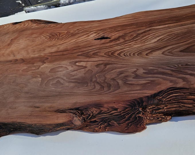 Old Growth Redwood Root Live Edge Slab W/burned Edges, Table Top, Wall ...