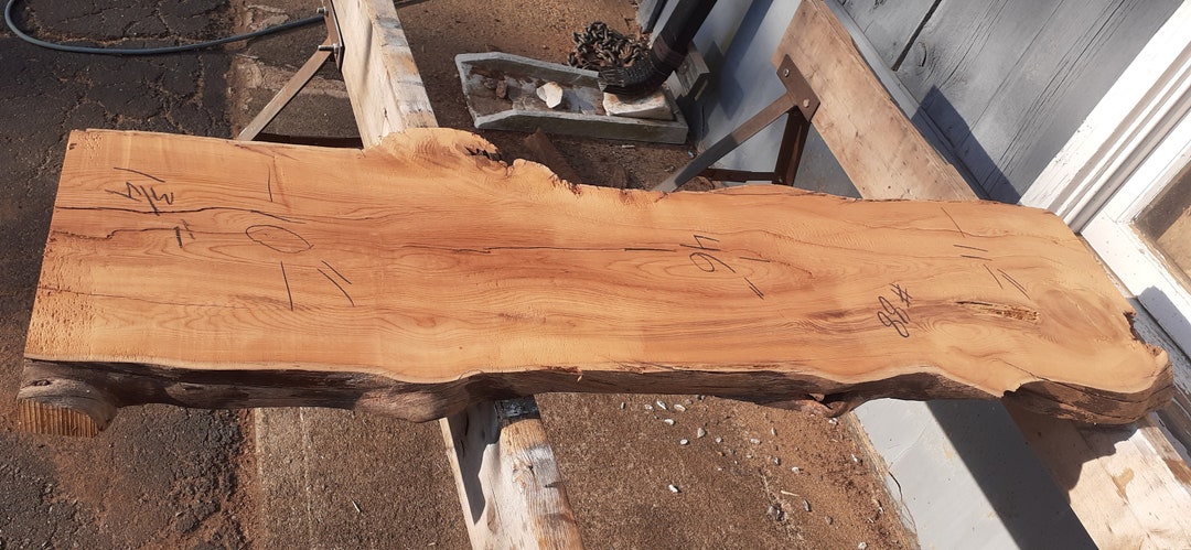 Yew Wood Live Edge Shelf Material Instrument Pcs Accent - Etsy