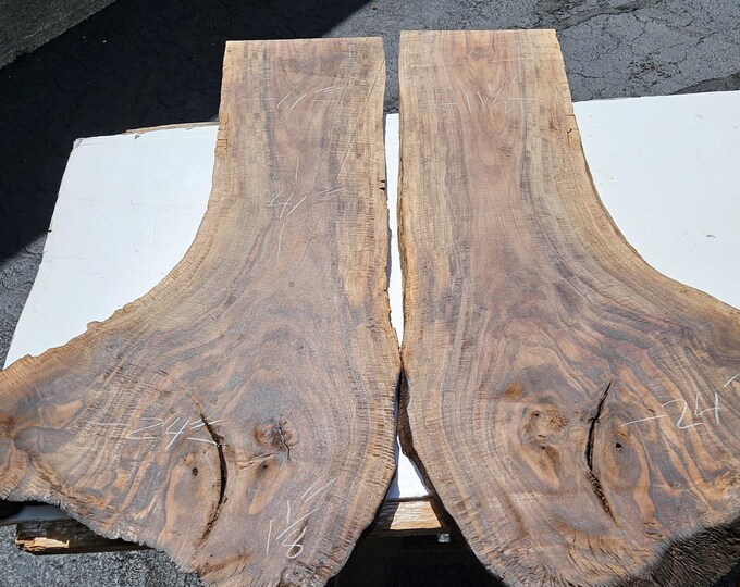 Claro Black Walnut Stump Cut Bookmatched Slabs - Etsy