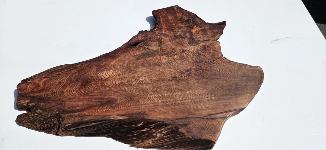 Old Growth Redwood Root Live Edge Slab W/light Burned Edges. - Etsy