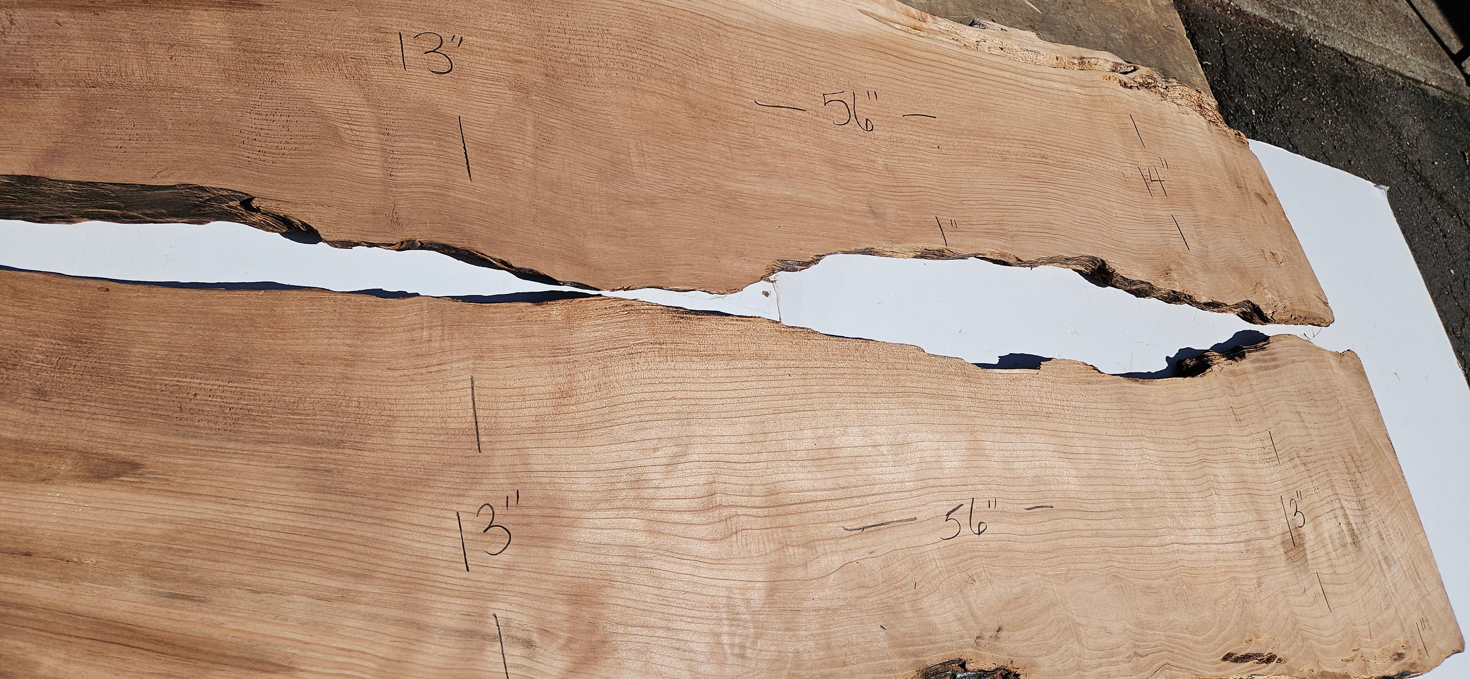 Old Growth Redwood Root Live Edge Slab W/burned Edges 2 Piece - Etsy