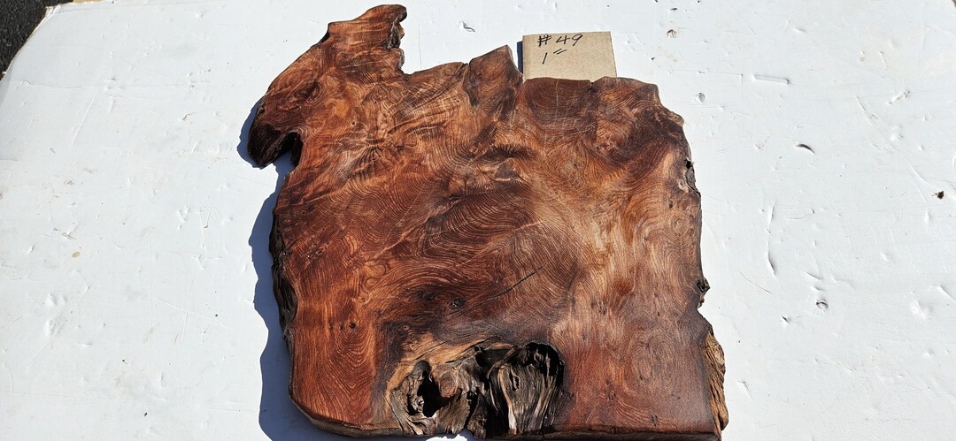 Old Growth Redwood Root Live Edge Slab Quilted Grain. Wall Art, Table ...