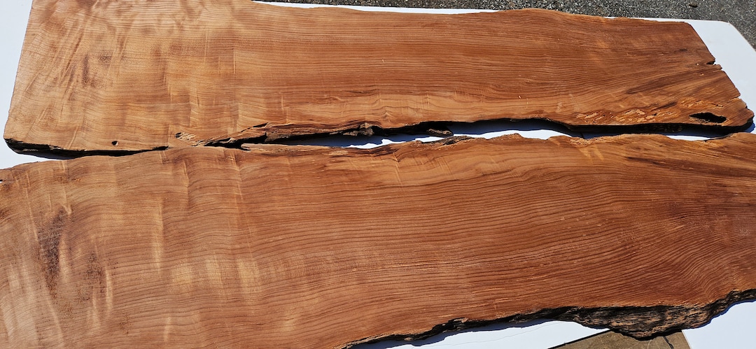 Old Growth Redwood Root Live Edge Slab W/burned Edges 2 Piece - Etsy