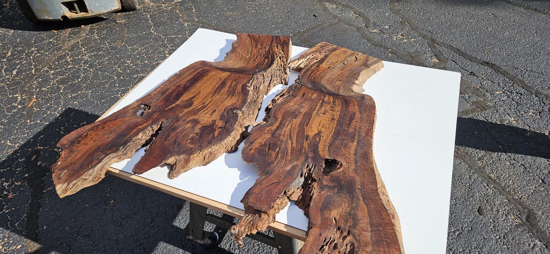 Pacific Black Walnut Bookmatch Root Slabs EXTREME GRAIN, Table Top ...