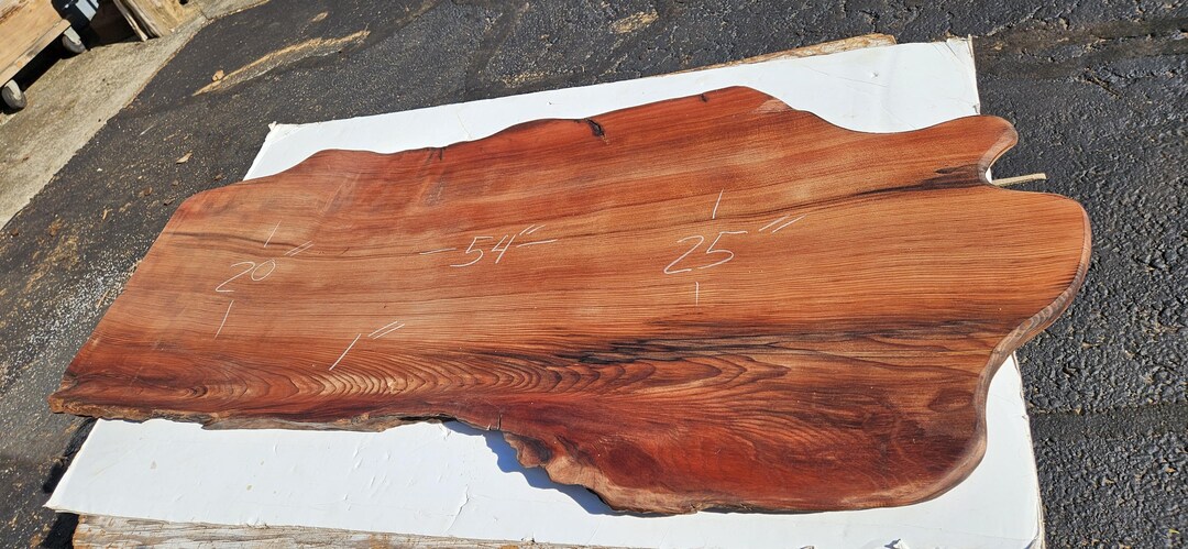 Old Growth Redwood Root Live Edge Slab W/burned Edges, Table Top, Wall ...
