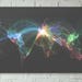 Flight Patterns World Map Poster - 24x36" - Etsy