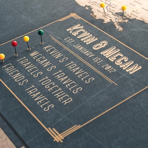 Large USA Push Pin Map | Personalized Travel Map of the US | Executive ...