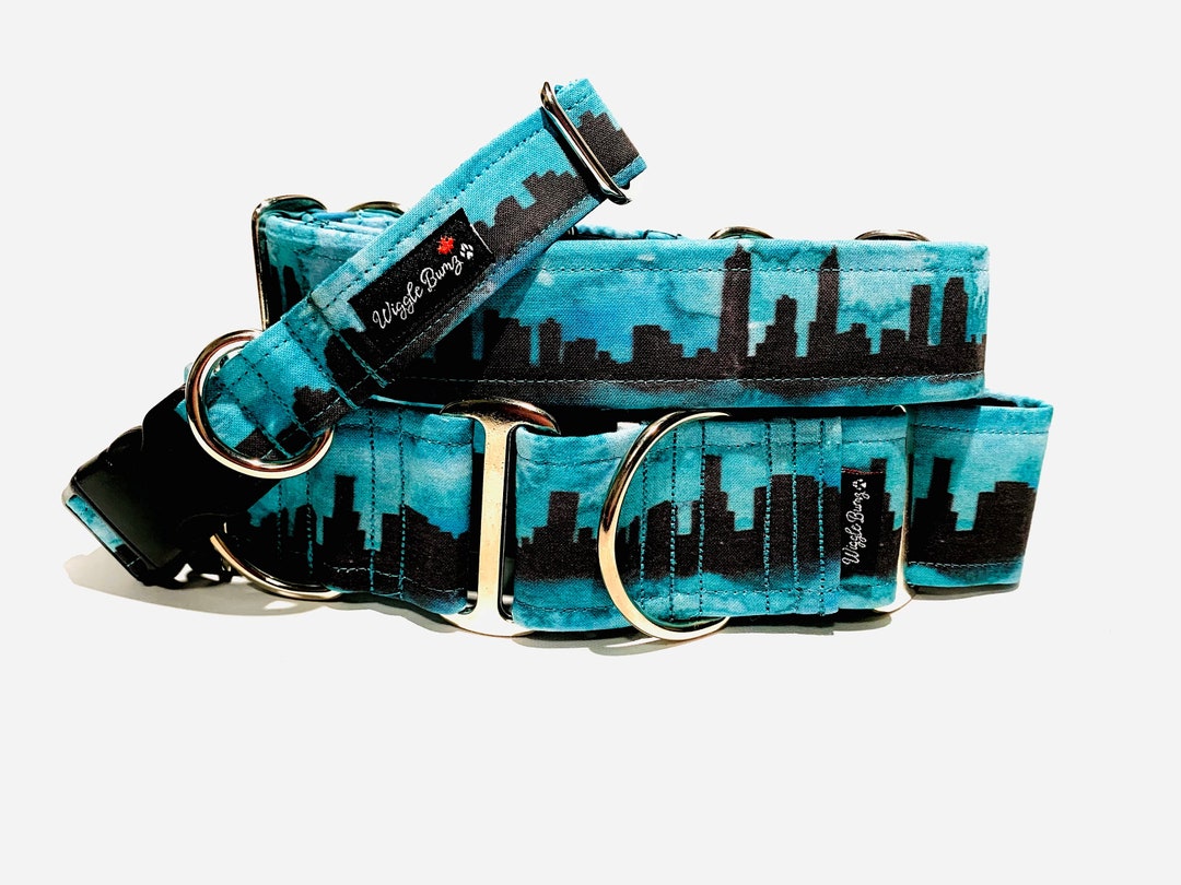 City Skyline Dog Collar - Martingale Dog Collar - Clip Collar - Dog ...