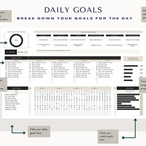 12-week Year Planner | Goal Tracker Google Sheet Template | Quarter ...