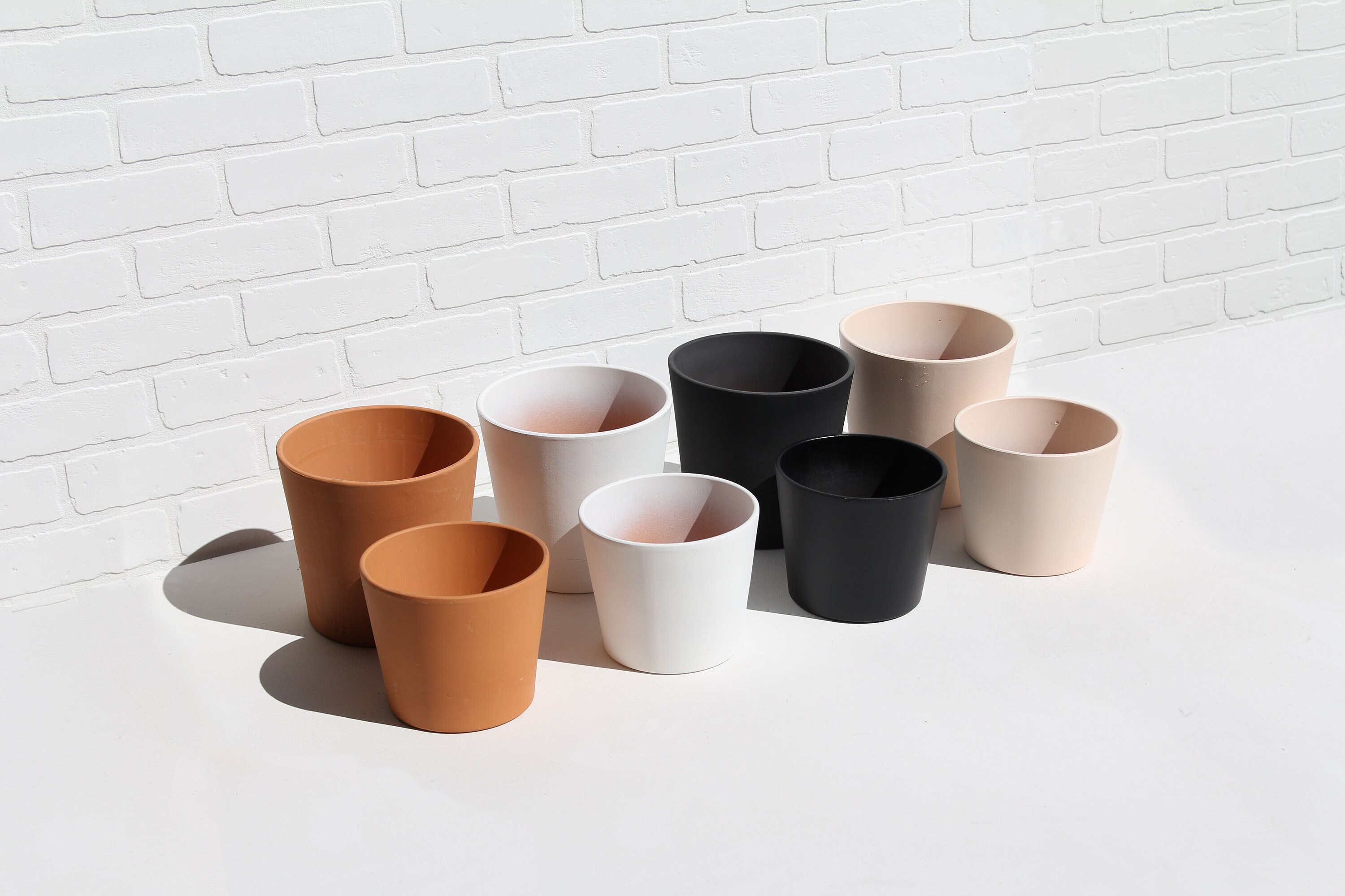 Terracotta Planter Terra Cotta Pot Ceramic Mid Century Modern | Etsy