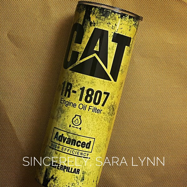 Cat Oil Filter Tumbler - Etsy