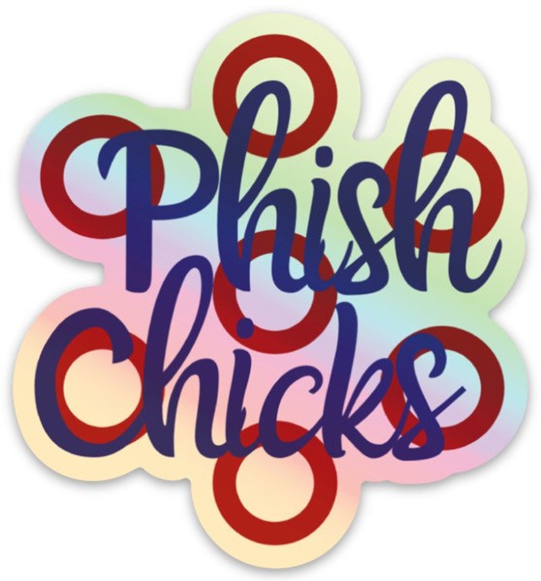 Phish Chicks Holographic Donut Sticker | Fishman Donut Bumper Sticker ...