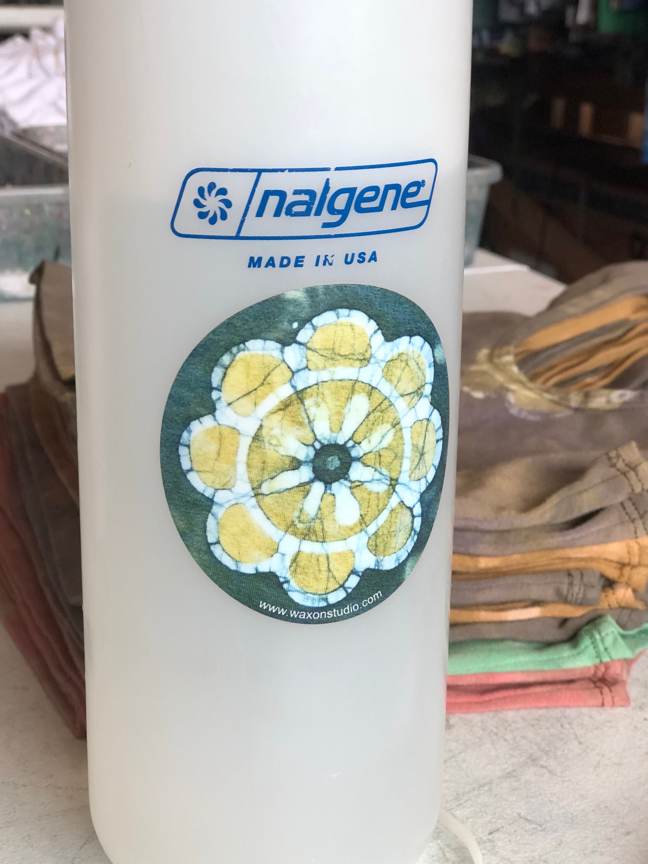 Indian Flower Batik Round Sticker Hippie Bumper Sticker - Etsy