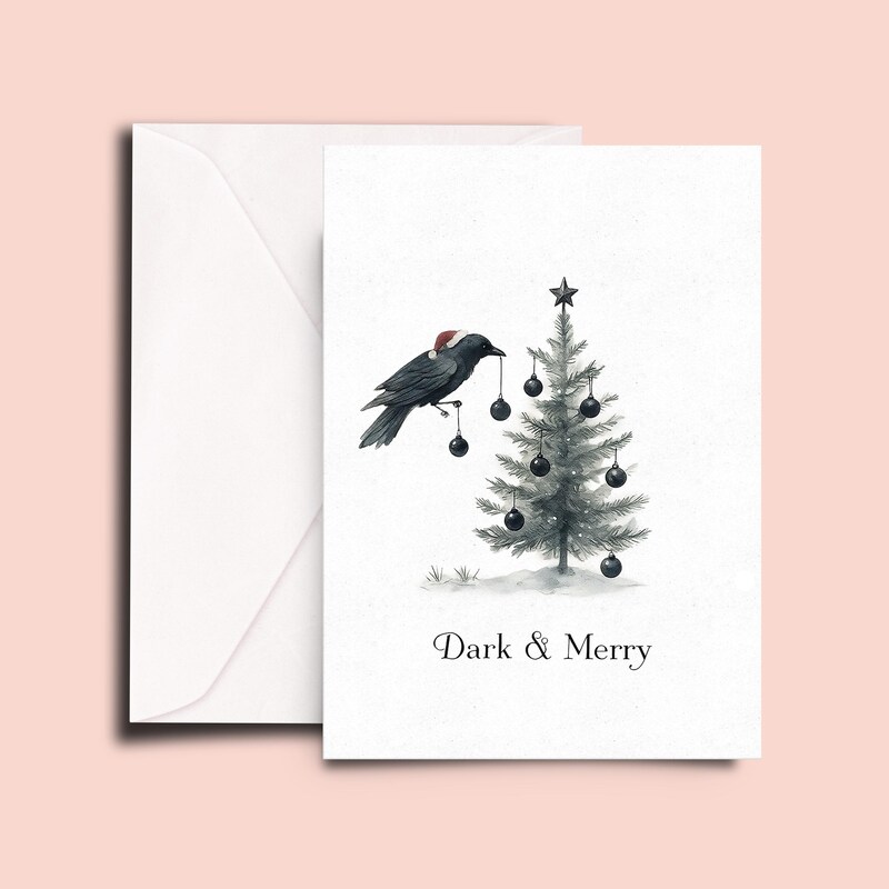 Gothic Dark Greeting Card - Etsy