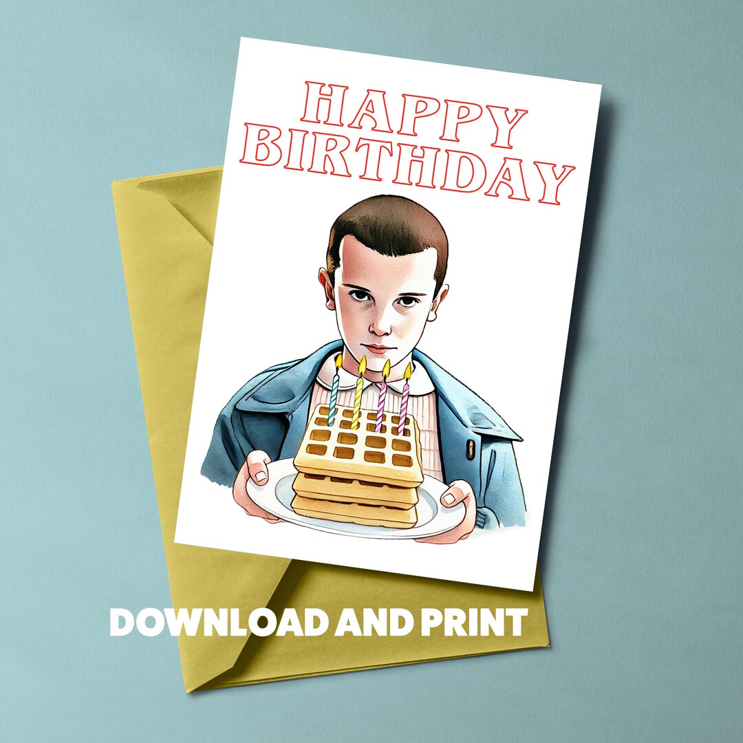 TV Inspired Birthday Card Unique Birthday Card Fun Greeting Card Retro ...