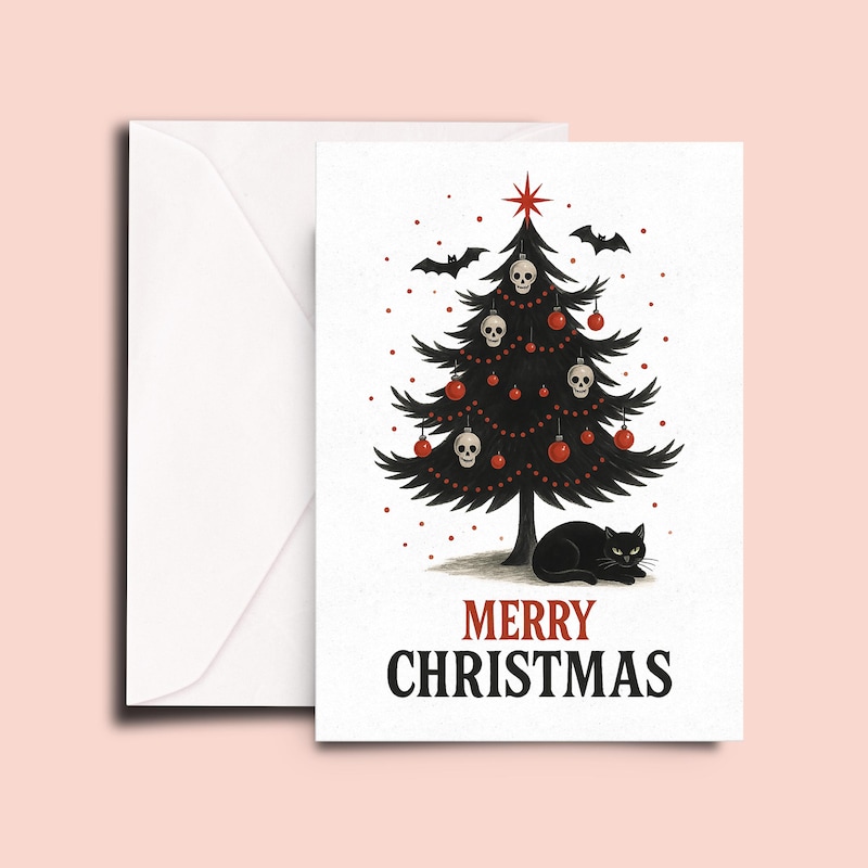 Christmas Cards With Bat - Etsy
