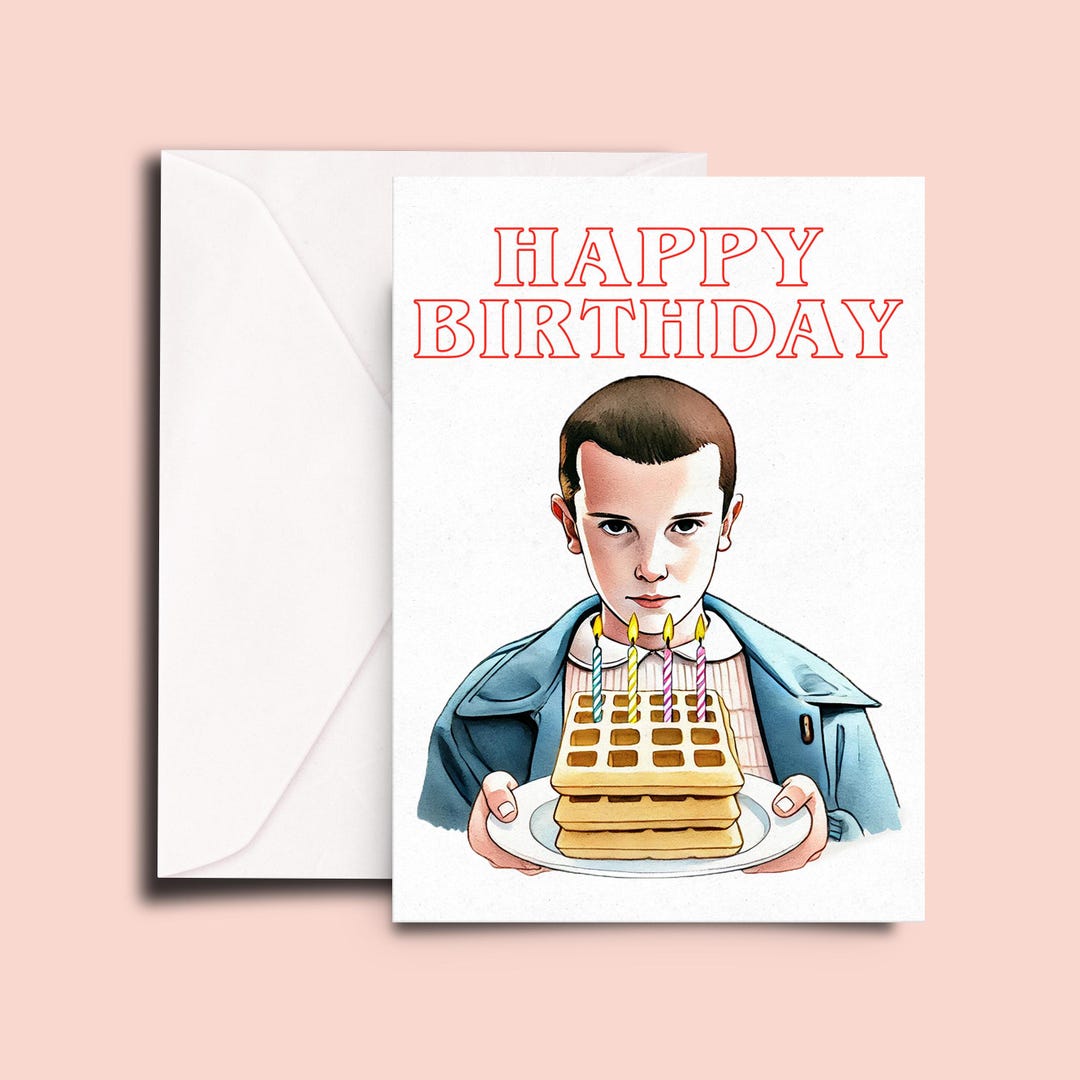 TV Inspired Birthday Card | Unique Birthday Card | Waffles & Candles ...