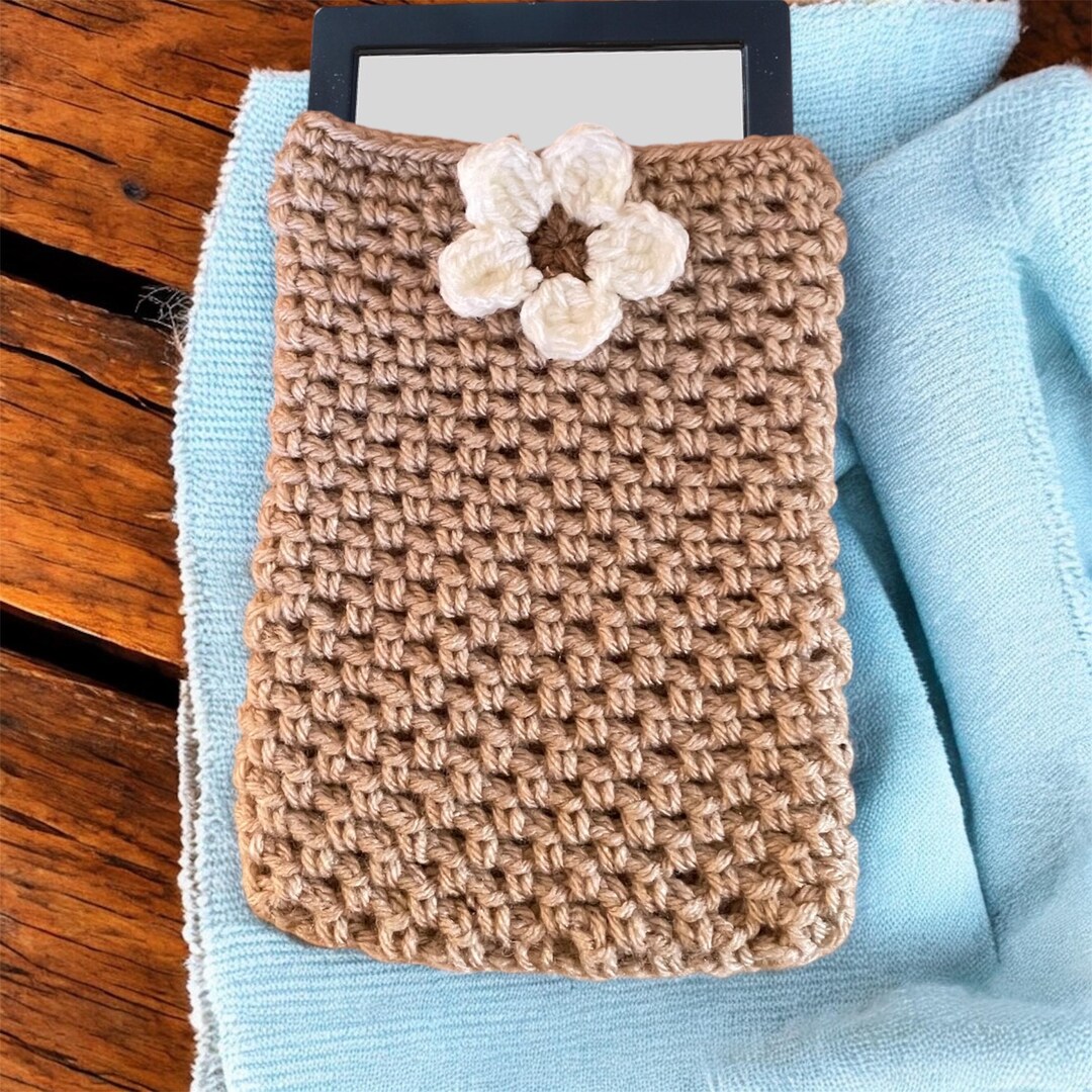Crochet Kindle Sleeve | Boho Style Ereader Case | Flower Kindle Sleeve Case - Etsy