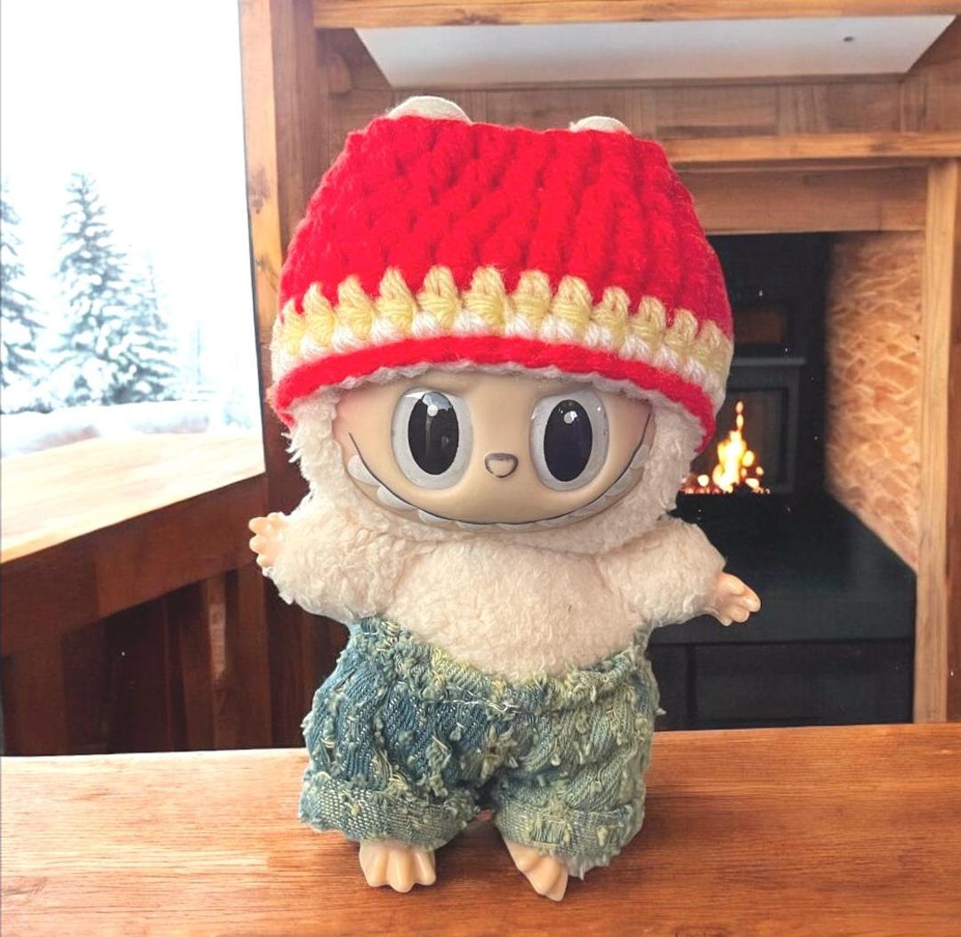 Labubu Crochet Hat Football - Etsy