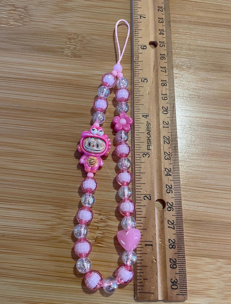 Labubu Keychain Phone Strap - Etsy
