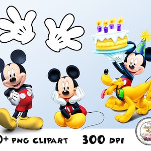 MICKEY MOUSE Instant Digital Download, Large Cutouts, Birthday Party ...
