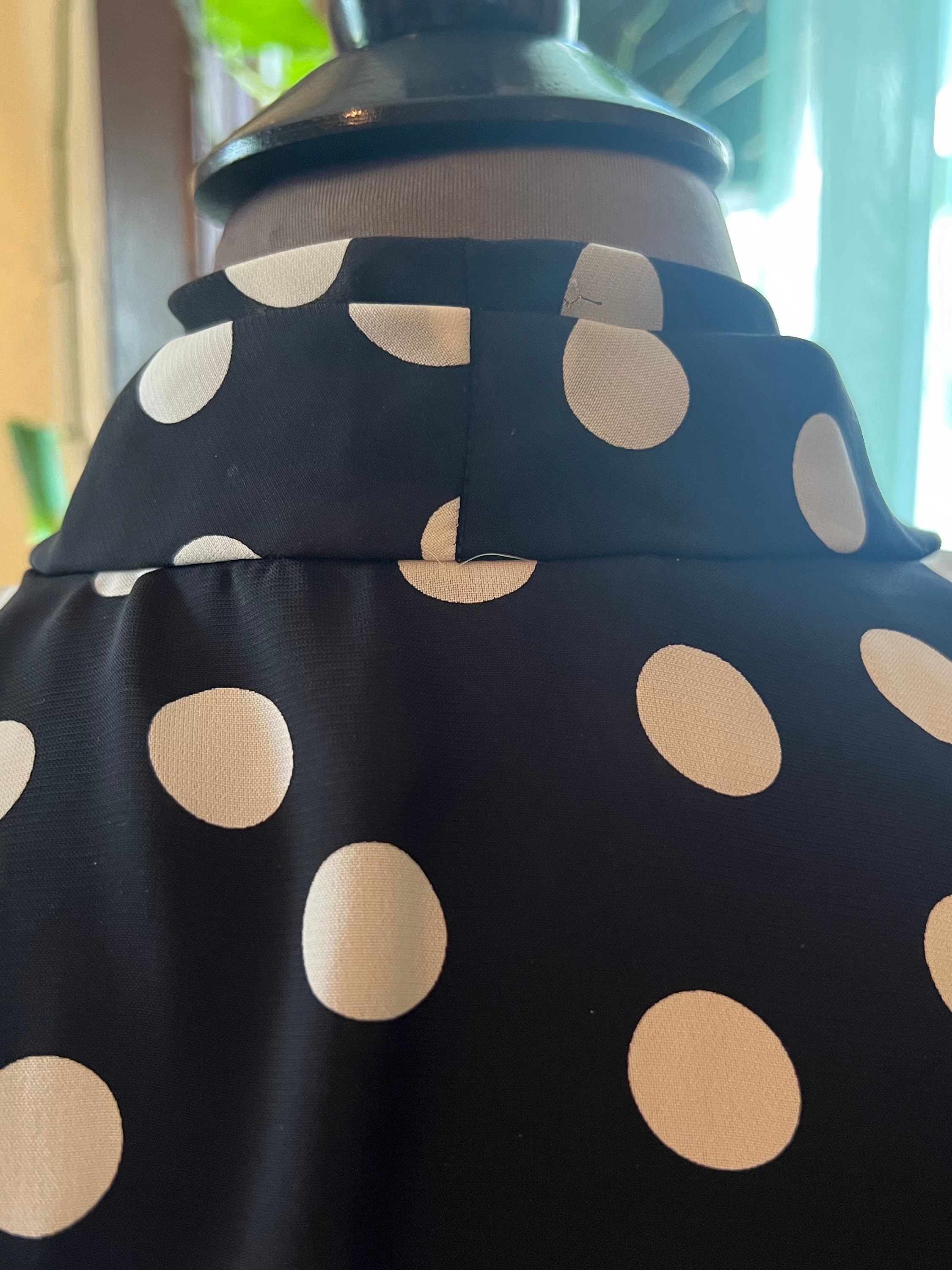 JH Collectibles Vintage B&W Polka Dot Late 80s Top Size 10 - Etsy