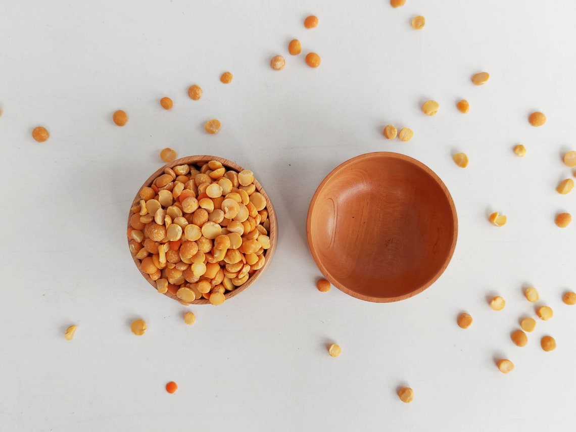 6 Small Wood Bowls 2.5 Inch. Tiny Bowl Table Condiment Set - Etsy