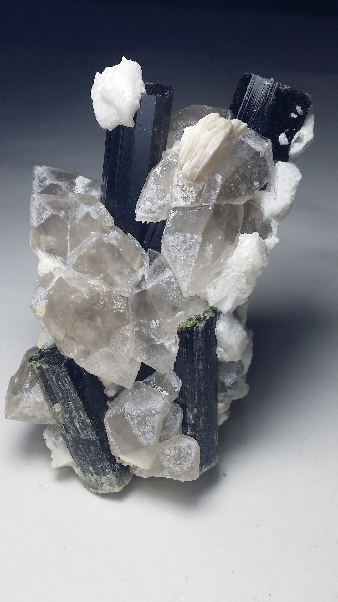 Beautiful Tourmaline on Smoky Quartz - Etsy