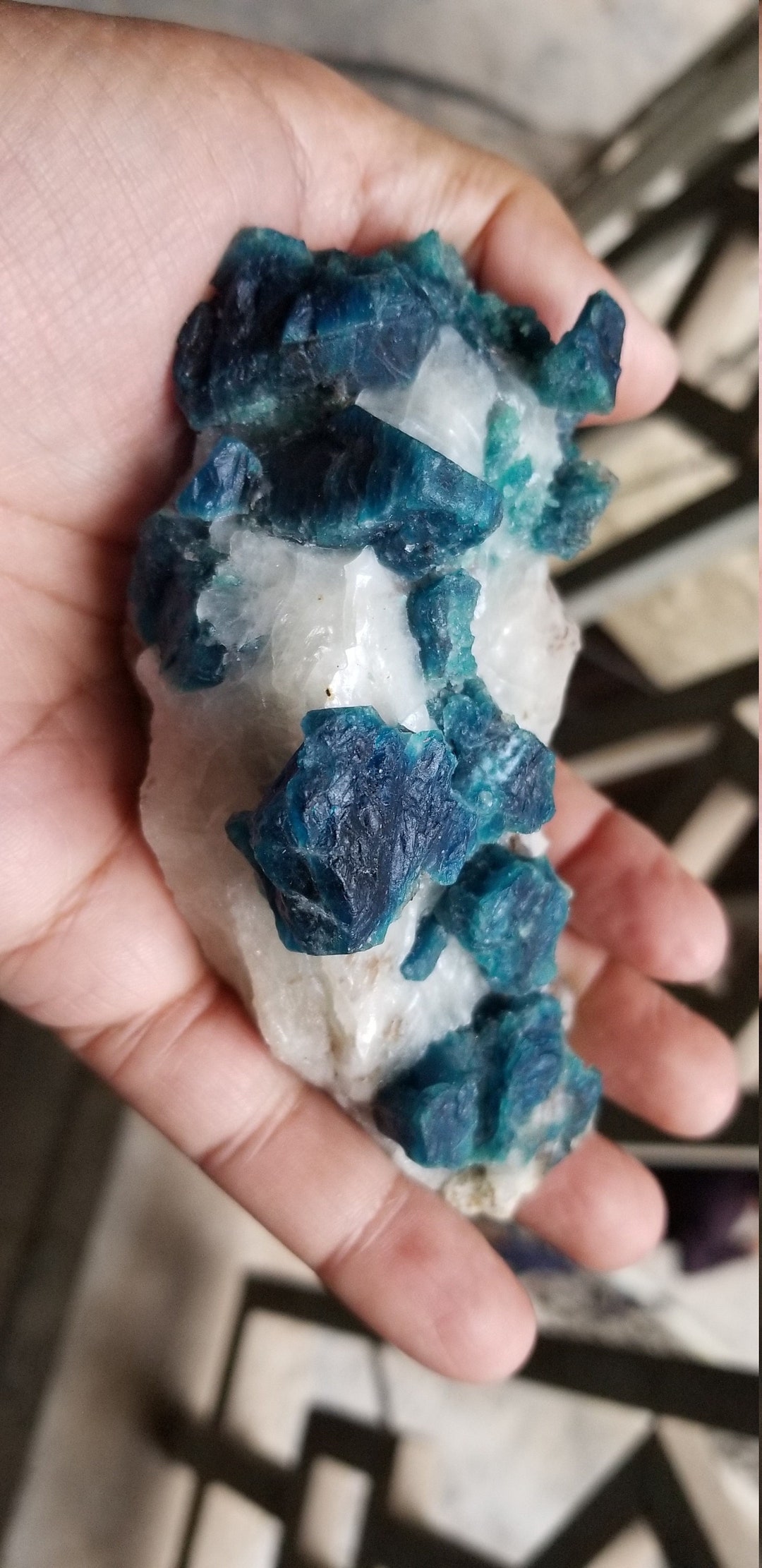 Sodalite on Calcite Matrix - Etsy