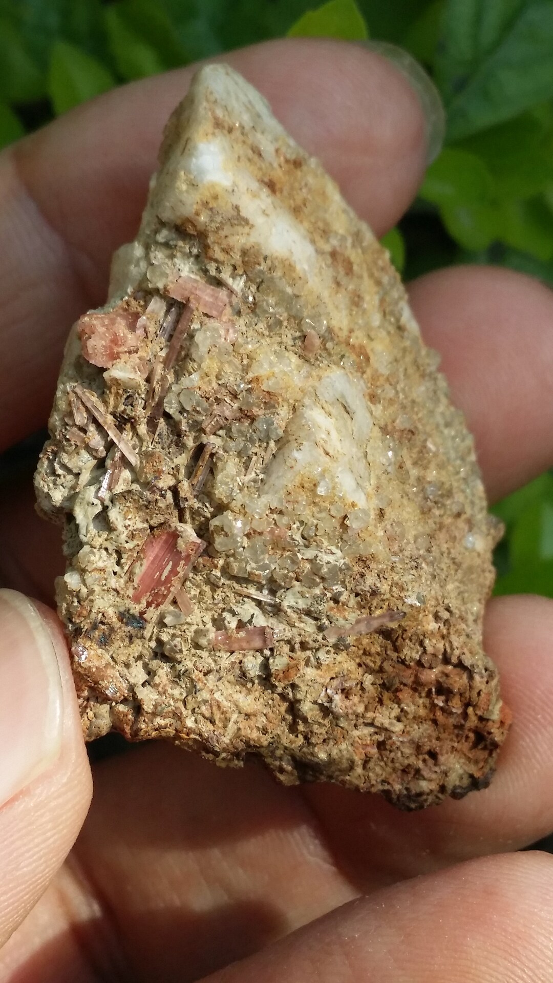 Rare Väyrynenite Crystals With Rare Herderite on Feldspar for ...