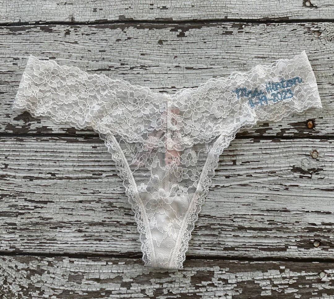 Personalized Mrs. Underwear Bridal Lingerie Bride Panties Honeymoon ...