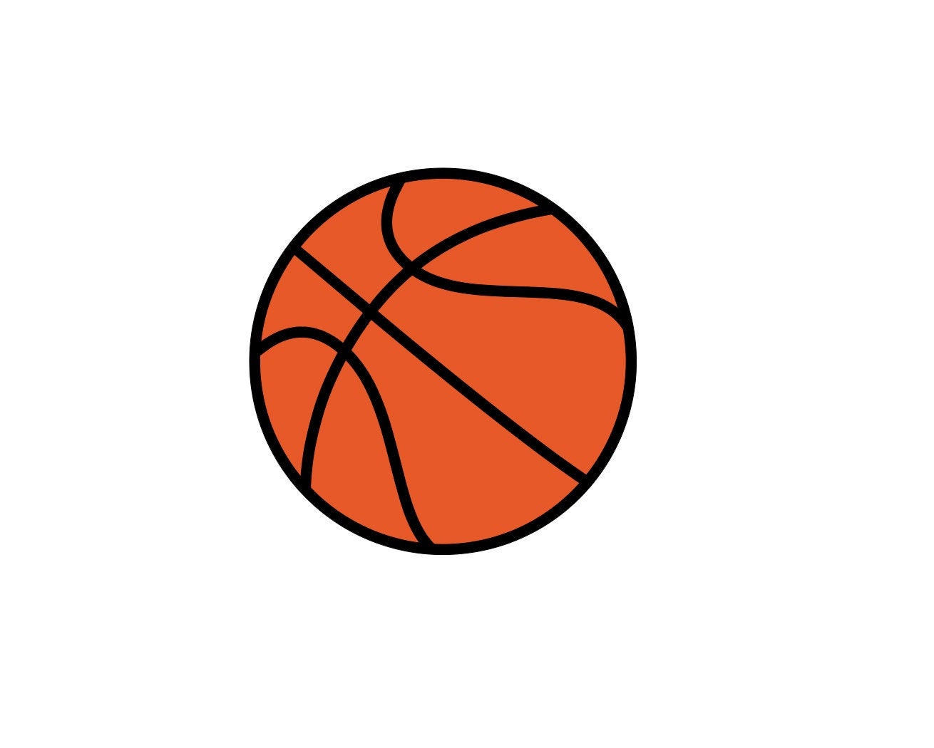 Basketball Decal | Vinyl Transfer Decal | DIY Decal | Car Decal ...