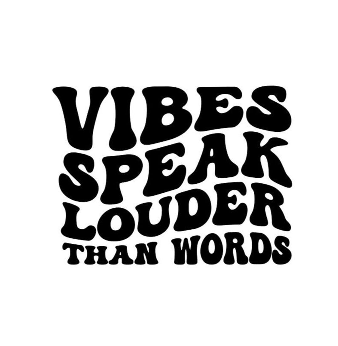 Vibes Decal | Vinyl Transfer Decal | DIY Decal | Car Decal | Bottle ...