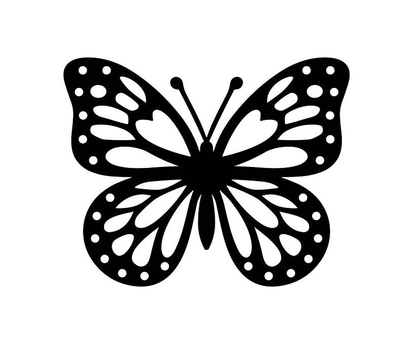 Butterfly Decal | Vinyl Transfer Decal | DIY Decal | Car Decal | Bottle ...