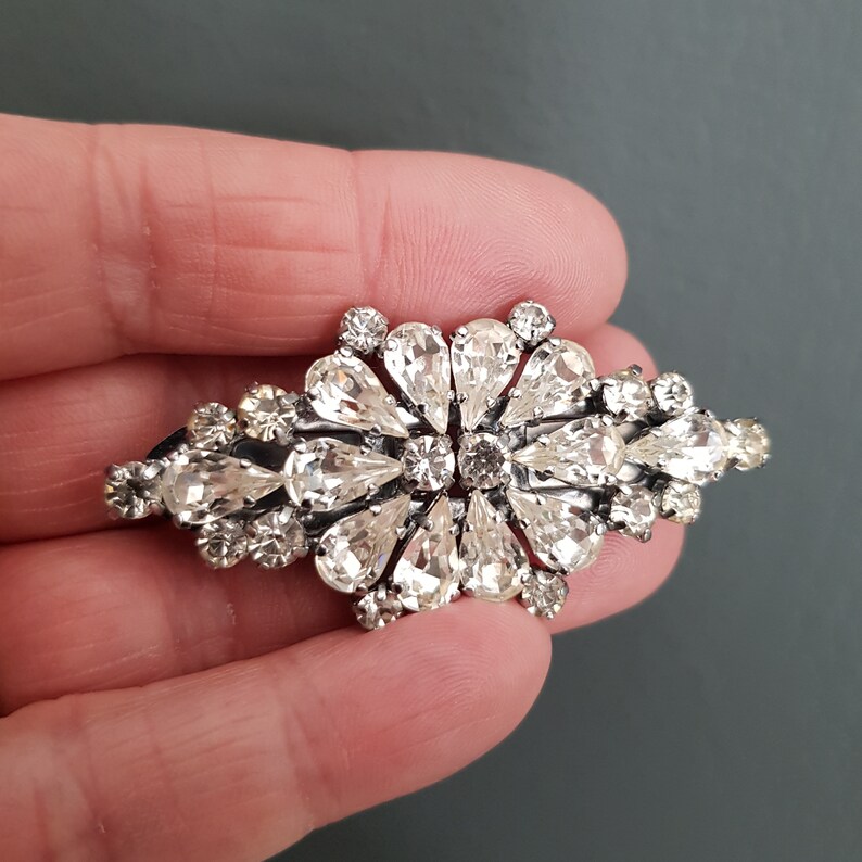 Duette Brooch Crystal Paste Stones Crystal Diamante Wedding - Etsy