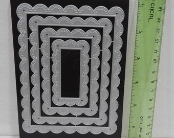 Scalloped Rectangle Dies - Etsy