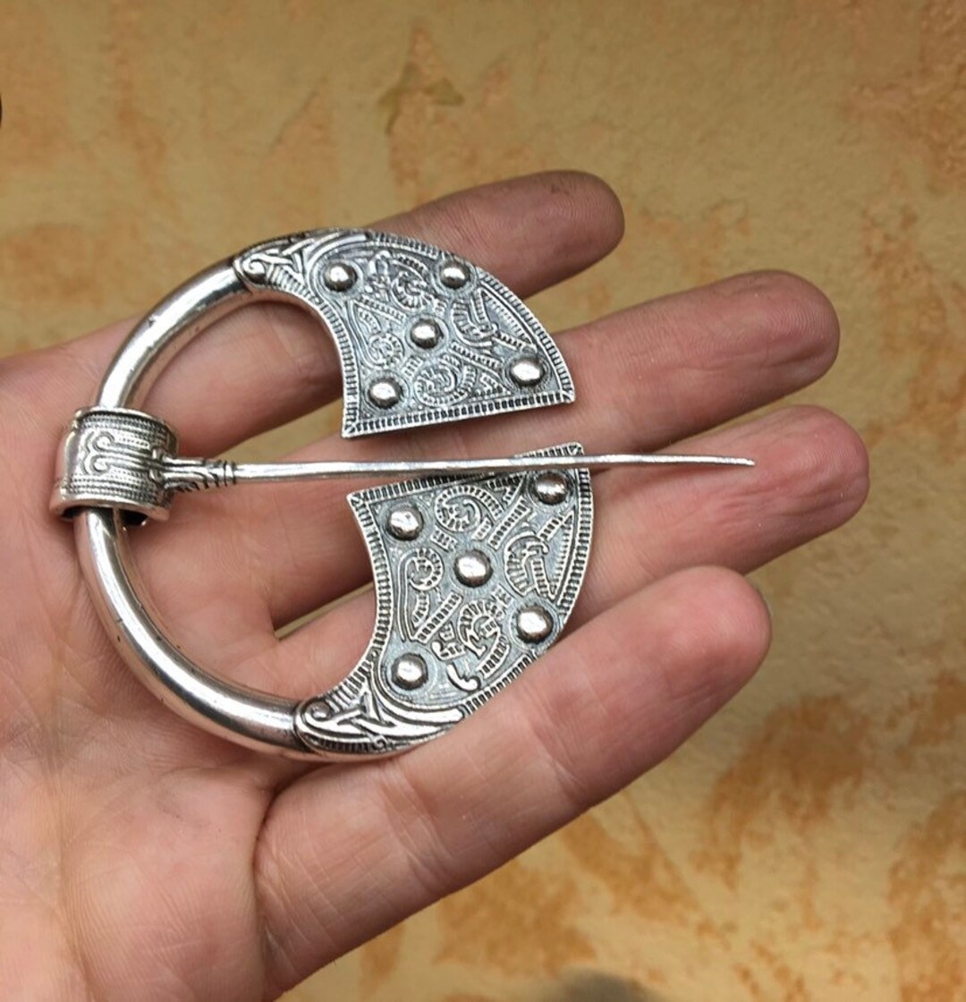 Bossed Penannular Brooch Reproduction Celtic Viking Norse Sterling ...