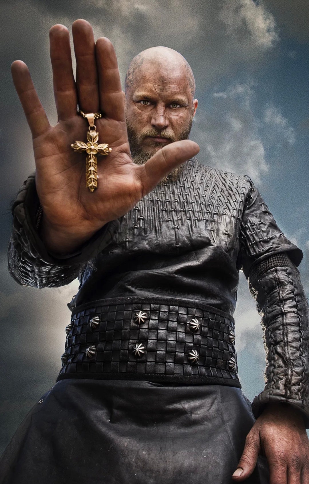 Solid, Gold, 14k, Yellow, Cross, Ragnar, Ragnar’s Cross, Pendant ...